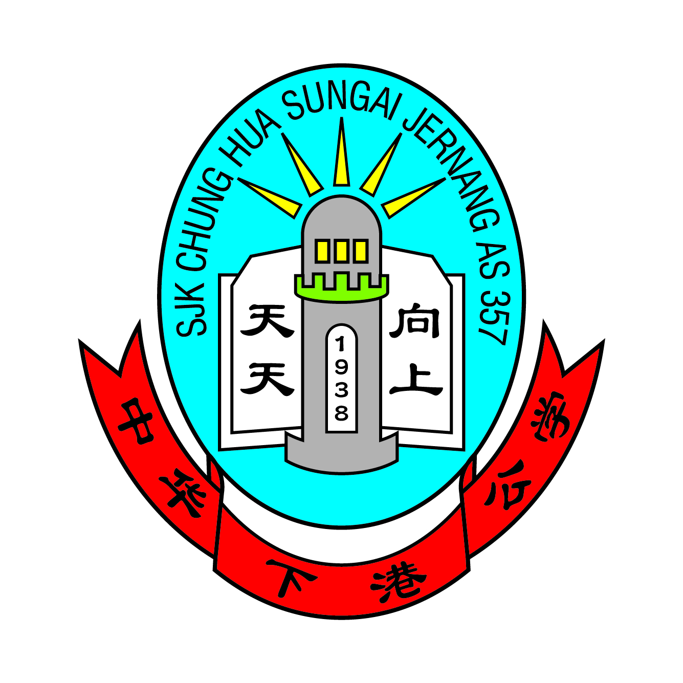 SJKC Chung Hua Sg Jernang, Kota Samarahan, Sarawak 校徽
